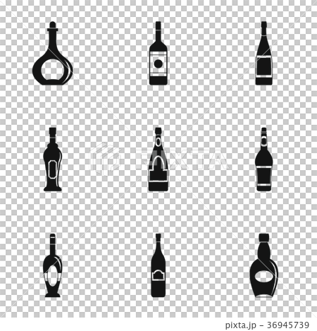 Bottles icon set, simple style - Stock Illustration [36945739] - PIXTA