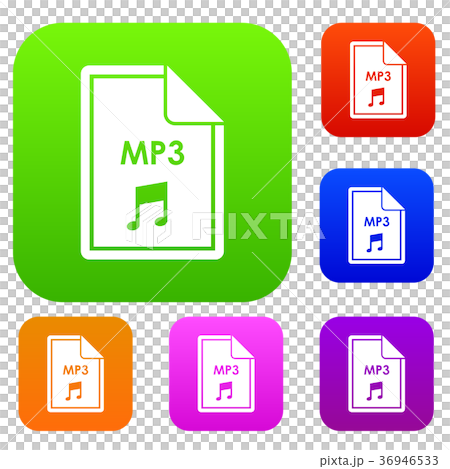 File MP3 set collection - Stock Illustration [36946533] - PIXTA