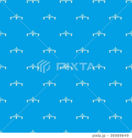 Bridge pattern seamless blueのイラスト素材 [36989649] - PIXTA