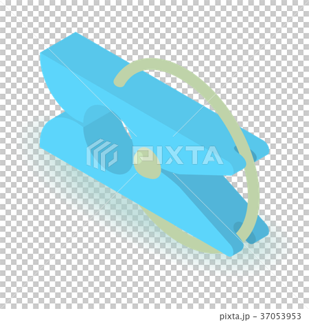 Clothespin icon, isometric 3d style - Stock Illustration [37053953] - PIXTA
