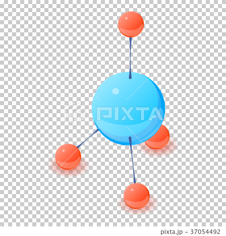 Polyatomic molecule icon, isometric 3d style - Stock Illustration ...