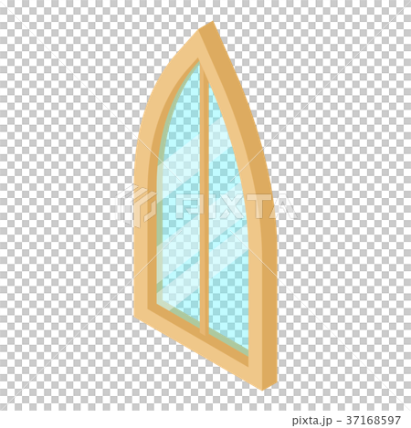Sharp corner window frame icon, isometric 3d style - Stock Illustration ...