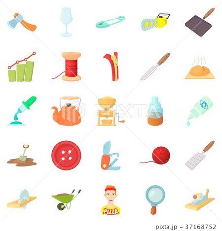 Handicraft icons set, cartoon styleのイラスト素材 [37168752] - PIXTA