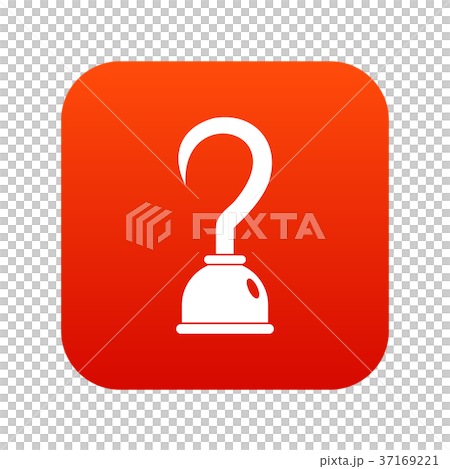Hook icon digital red - Stock Illustration [37169221] - PIXTA