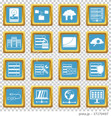 Database icons azure - Stock Illustration [37170497] - PIXTA