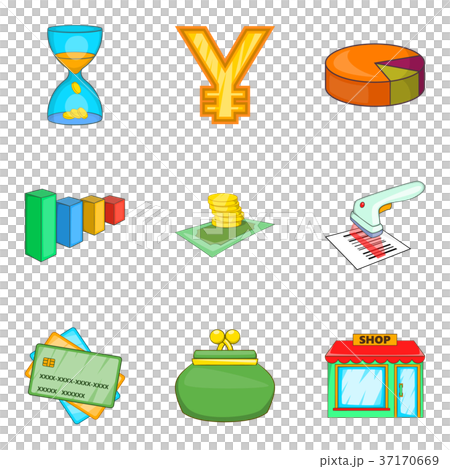 Barcode icons set, cartoon style - Stock Illustration [37170669] - PIXTA