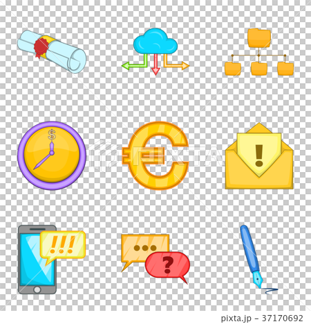 Visibility icons set, cartoon style - Stock Illustration [37170692] - PIXTA