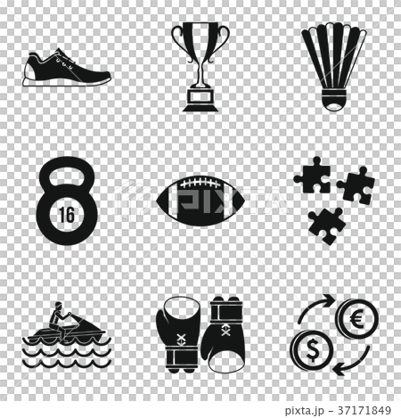 Big money icons set, simple style - Stock Illustration [37171849] - PIXTA