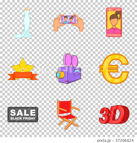 ADS icons set, cartoon style - Stock Illustration [37206824] - PIXTA