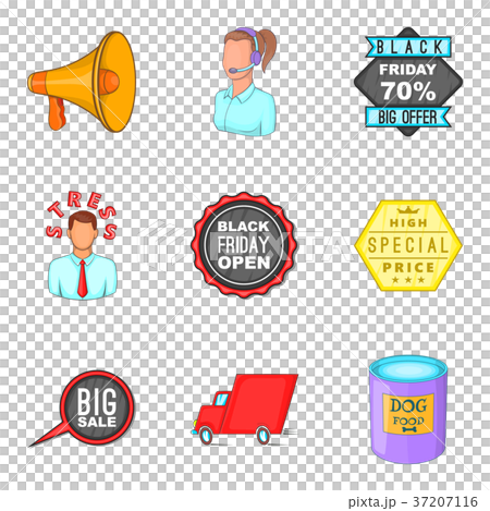 Spreader icons set, cartoon style - Stock Illustration [37207116] - PIXTA