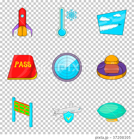 Passageway icons set, cartoon style - Stock Illustration [37208105] - PIXTA