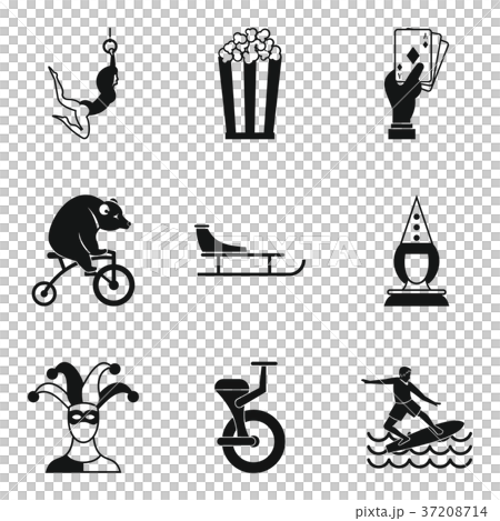 Pageant icons set, simple style - Stock Illustration [37208714] - PIXTA