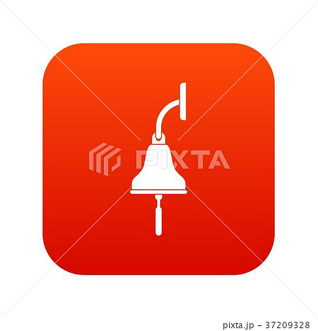 Ship bell icon digital redのイラスト素材 [37209328] - PIXTA