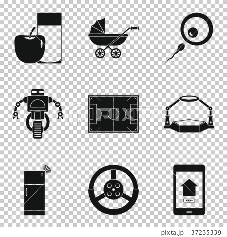 System update icons set, simple style - Stock Illustration [37235339] - PIXTA