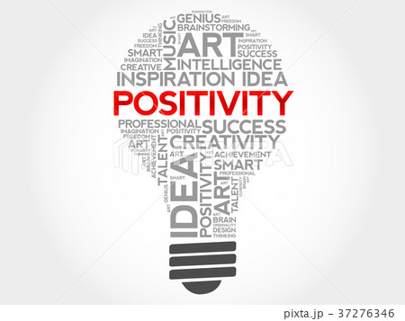 Positivity bulb word cloud collageのイラスト素材 [37276346] - PIXTA