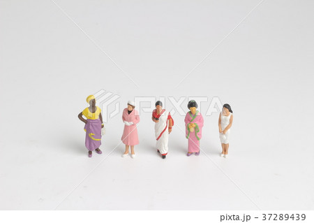 the group of Toy, mini figures of humanの写真素材 [37289439] - PIXTA
