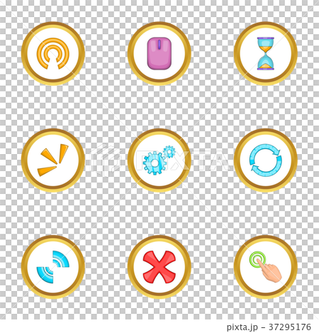 Different cursor icons set, cartoon style - Stock Illustration ...