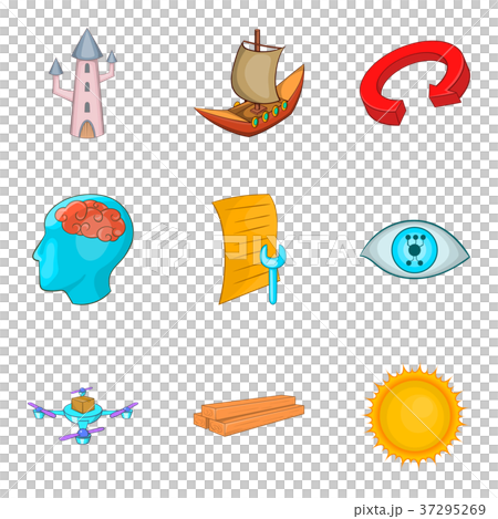 Pioneering icons set, cartoon style - Stock Illustration [37295269] - PIXTA