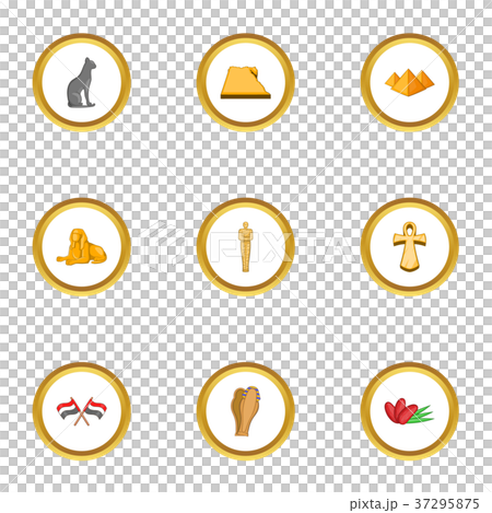 Cairo icons set, cartoon style - Stock Illustration [37295875] - PIXTA