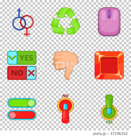 Switch icons set, cartoon style - Stock Illustration [37296202] - PIXTA