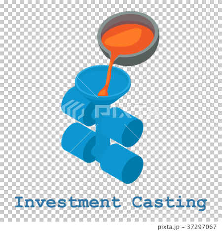 Investment casting metalwork icon, isometric 3d... - Stock Illustration ...