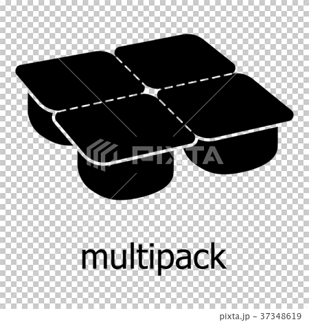 Many packages icon, simple black style - Stock Illustration [37348619 ...