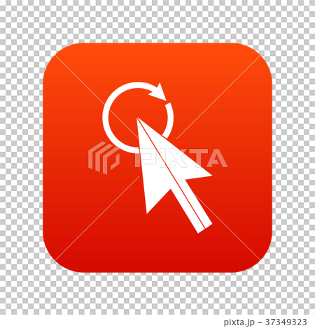 Click icon digital red - Stock Illustration [37349323] - PIXTA