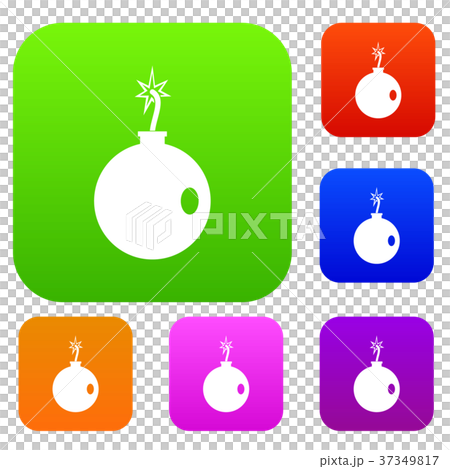 Cannonball set color collection-插圖素材 [37349817] - PIXTA圖庫