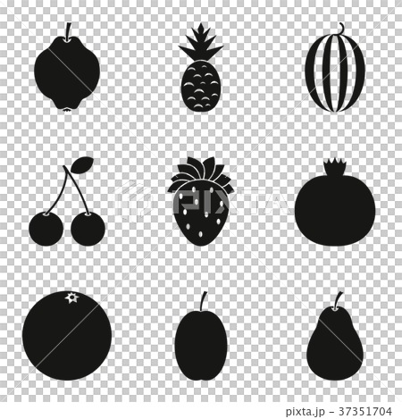 Sweet stuffing icons set, simple style - Stock Illustration [37351704 ...