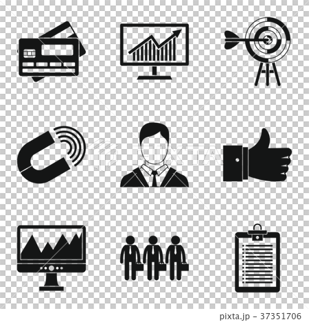 Greed icons set, simple style - Stock Illustration [37351706] - PIXTA