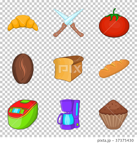 Reheat icons set, cartoon style - Stock Illustration [37375430] - PIXTA