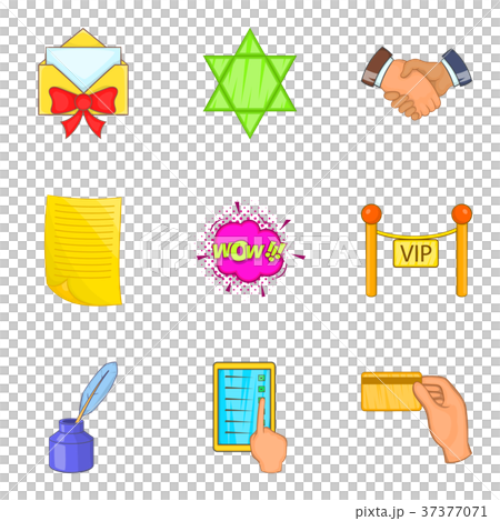 Grace icons set, cartoon style - Stock Illustration [37377071] - PIXTA