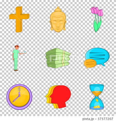 Indulgence icons set, cartoon style - Stock Illustration [37377207] - PIXTA