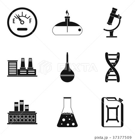 Fuel crisis icons set, simple styleのイラスト素材 [37377509] - PIXTA
