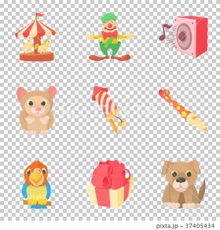 Jamboree icons set, cartoon style - Stock Illustration [37405434] - PIXTA