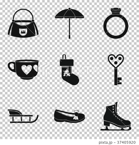 Conviviality icons set, simple style - Stock Illustration [37405920 ...