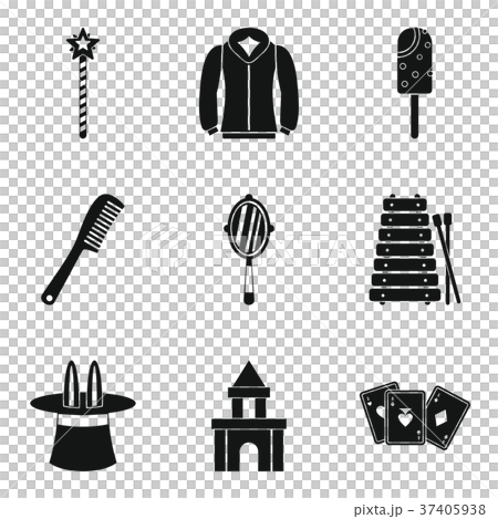 Stunt icons set, simple style - Stock Illustration [37405938] - PIXTA