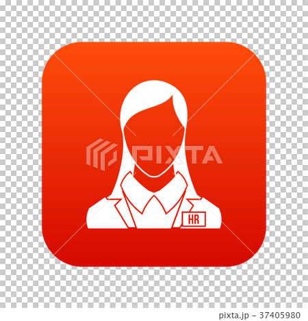 HR management icon digital red-插圖素材 [37405980] - PIXTA圖庫