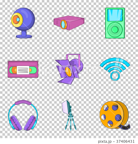 Light exposure icons set, cartoon style - Stock Illustration [37406431 ...