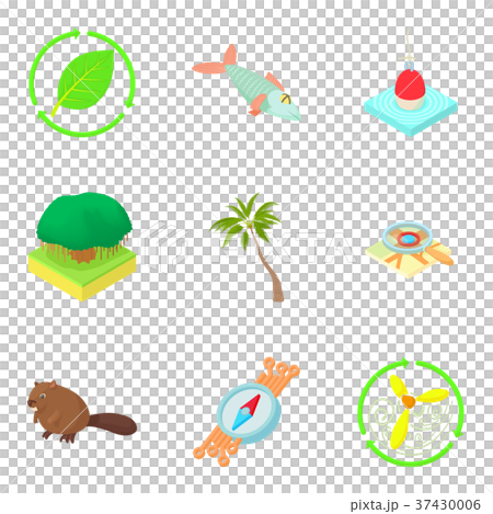 Grove icons set, cartoon style - Stock Illustration [37430006] - PIXTA