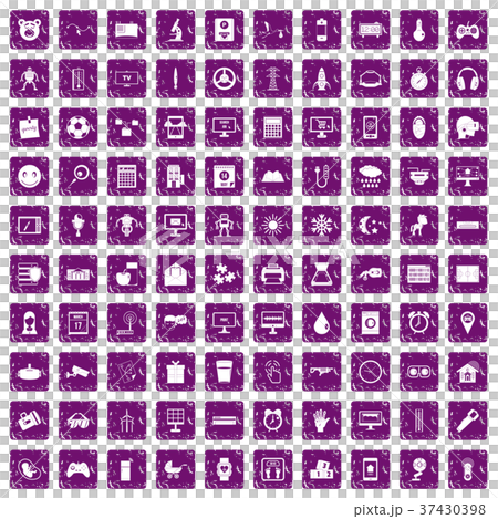 Purple Social Media Icons