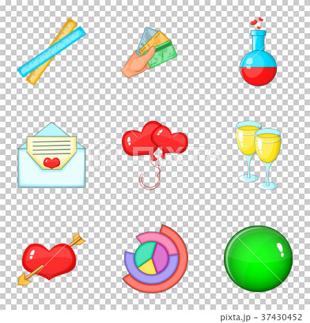 Preference icons set, cartoon style - Stock Illustration [37430452] - PIXTA
