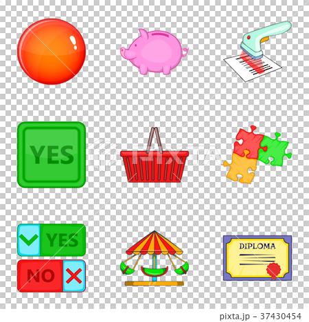Option icons set, cartoon styleのイラスト素材 [37430454] - PIXTA