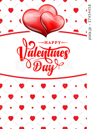 Valentines card with the inscriptionのイラスト素材 [37454458] - PIXTA