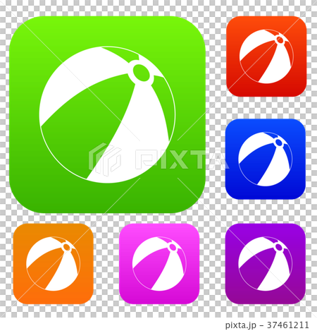 Ball for children to play set color collection - Stock Illustration ...