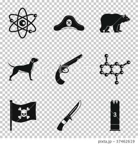 Chase icons set, simple style - Stock Illustration [37462619] - PIXTA