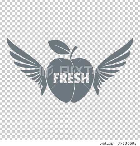 Wing apple logo, vintage style - Stock Illustration [37530693] - PIXTA