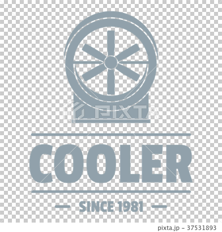 Power cooler logo, simple gray style - Stock Illustration [37531893 ...