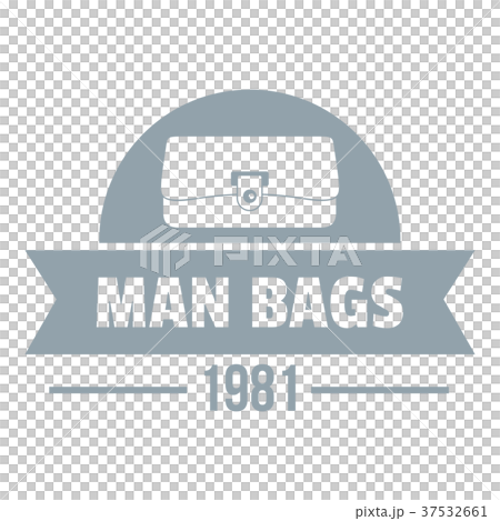 Man bags logo, simple gray style - Stock Illustration [37532661] - PIXTA