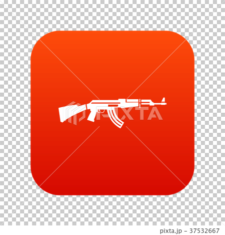 Military rifle icon digital red - Stock Illustration [37532667] - PIXTA